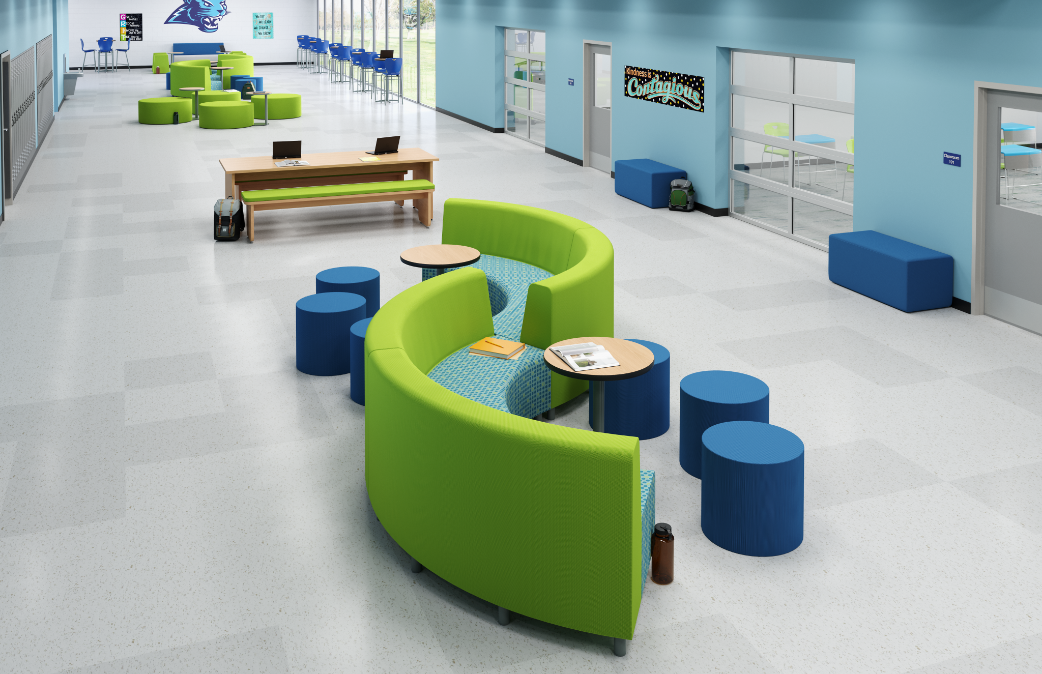 Highly Versatile Non-Instructional Spaces in Schools
